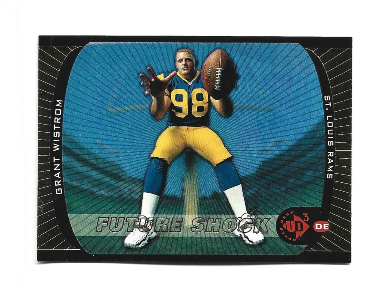 1998 Upper Deck UD3 Future Shock #6 Grant Wistrom RC, Nebraska ...