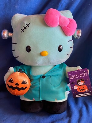 Hello Kitty Frankenstein Halloween 14” Greeter Plush 2024 NWT Sanrio ...