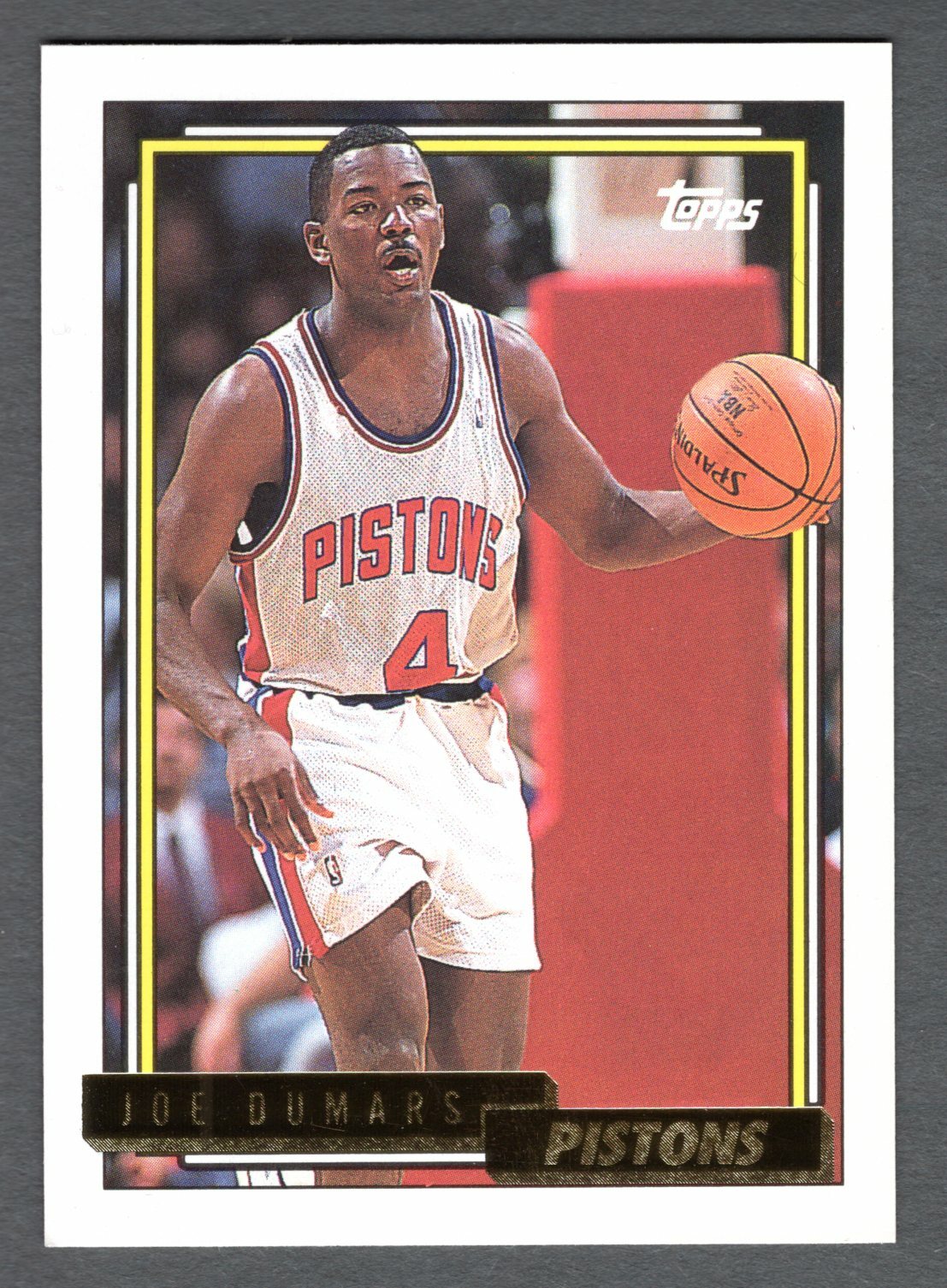 1992-93 TOPPS GOLD JOE DUMARS CARD #347 **NM-MT** DETROIT PISTONS | eBay