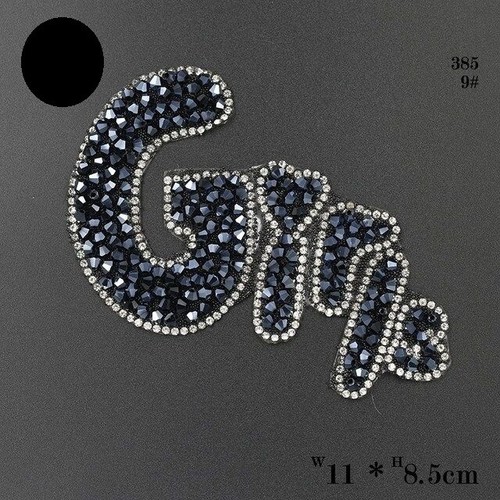 Crystal Beaded Clothing Rhinestone Appliques - Diamond Shape Sewing ...