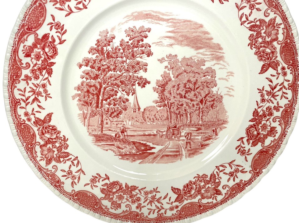 Royal Tudorware Olde England Pink 11” Charger Plate #691 England | eBay