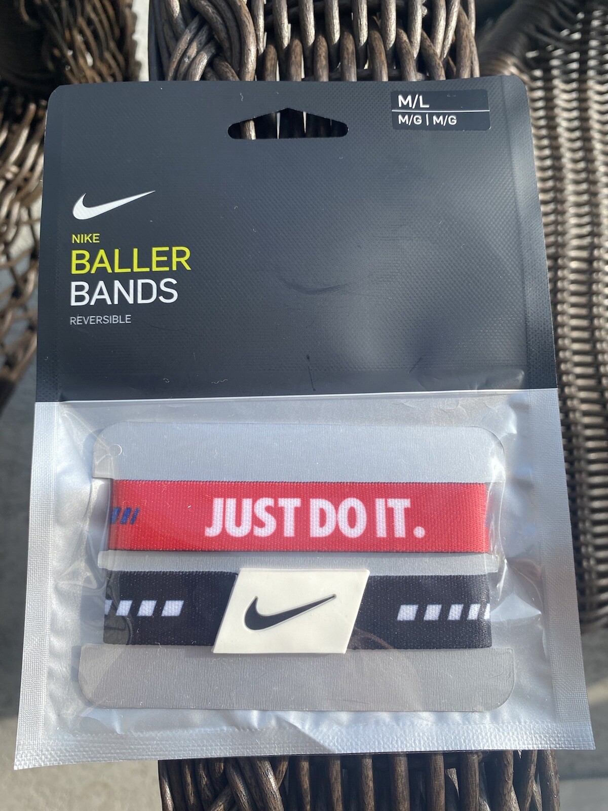 Nike Baller Bands Adult Size M/L University Red/Black/White | eBay