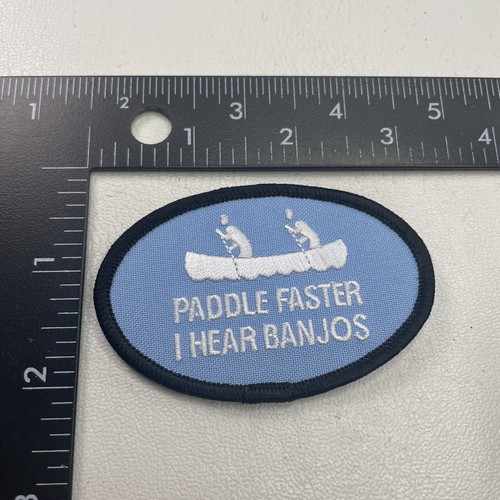 Lake Canoe Patch PADDLE FASTER I HEAR BANJOS (Music) 002M | eBay