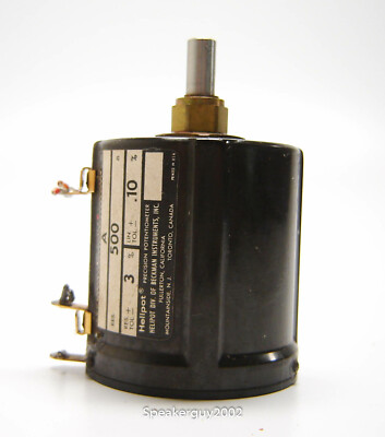 Beckman Helipot / Precision 10 Turn Potentiometer / Model A / 500 Ohm ...
