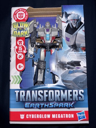 Hasbro Transformers Earthspark Cyberglow Megatron Deluxe Action Figure GITD | eBay