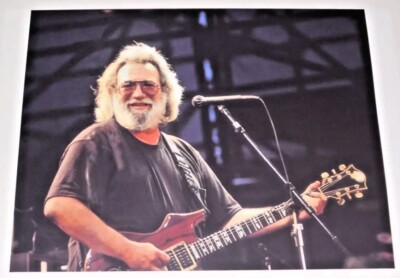 Large Jerry Garcia 1990 on Stage Picture Grateful Dead Poster 19"x13 ...