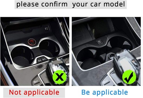 For BMW X5 G05 X7 G07 ABS Silver Center Console Water Cup Cover Trim ...