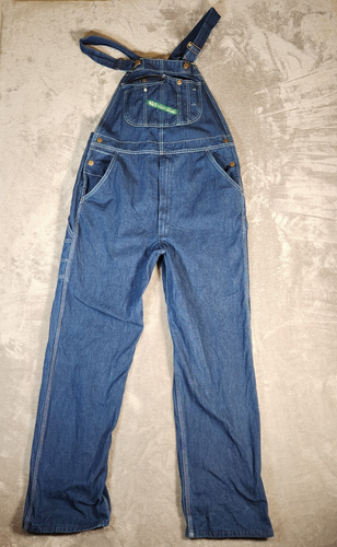 Key Imperial Bib Overalls Men's 38x34 Blue Denim Workwear Coveralls ...