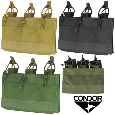 Condor VA6 VAS Hook Loop Bungee Open Top Triple 5.56/.223 Magazine Mag ...