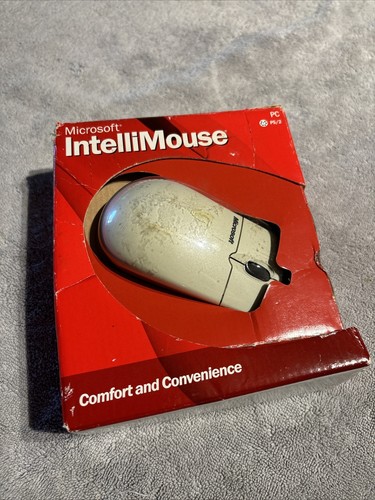 2002 Microsoft IntelliMouse 3.0 PC PS/2 Wired Computer Mouse X08-07252 ...