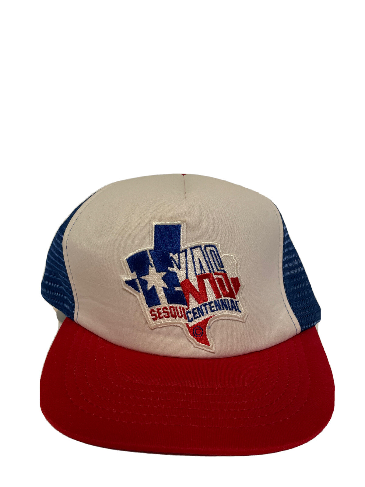 Vintage 80s Texas Sesquicentennial Patch SnapBack Tru… - Gem