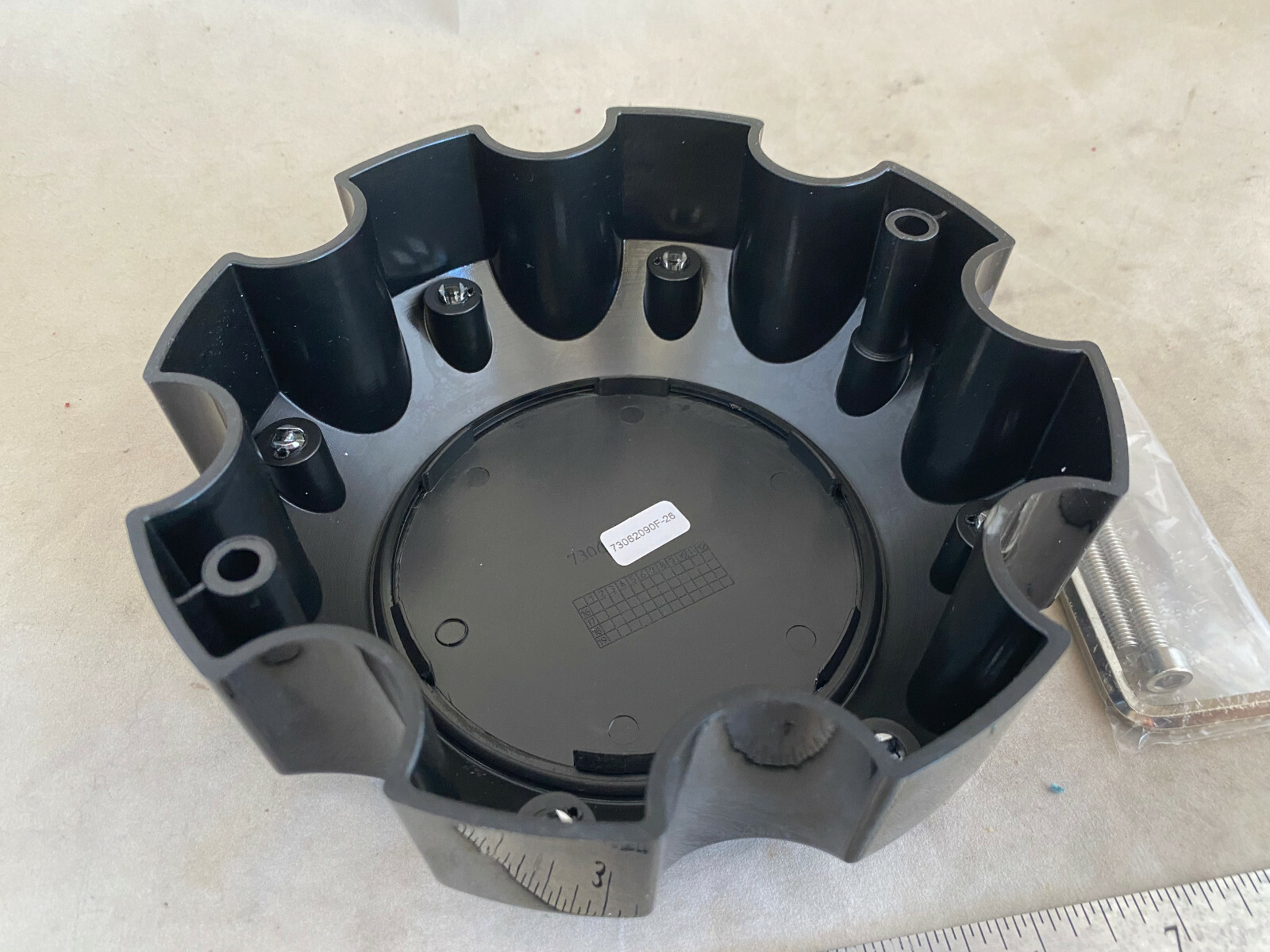 DX4 Wheel GLOSS Black Rim Hub Cover Center Cap 8 Lug 8x165.1 ONLY ...