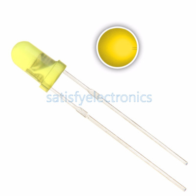 1000PCS Diffused LED 3MM YELLOW COLOR YELLOW LIGHT Super Bright NEW | eBay