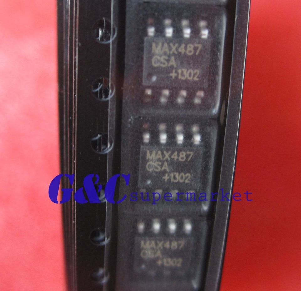 50Pcs MAX487CSA MAX487 IC TXRX RS485/RS422 LOWPWR 8SOIC R9 | eBay