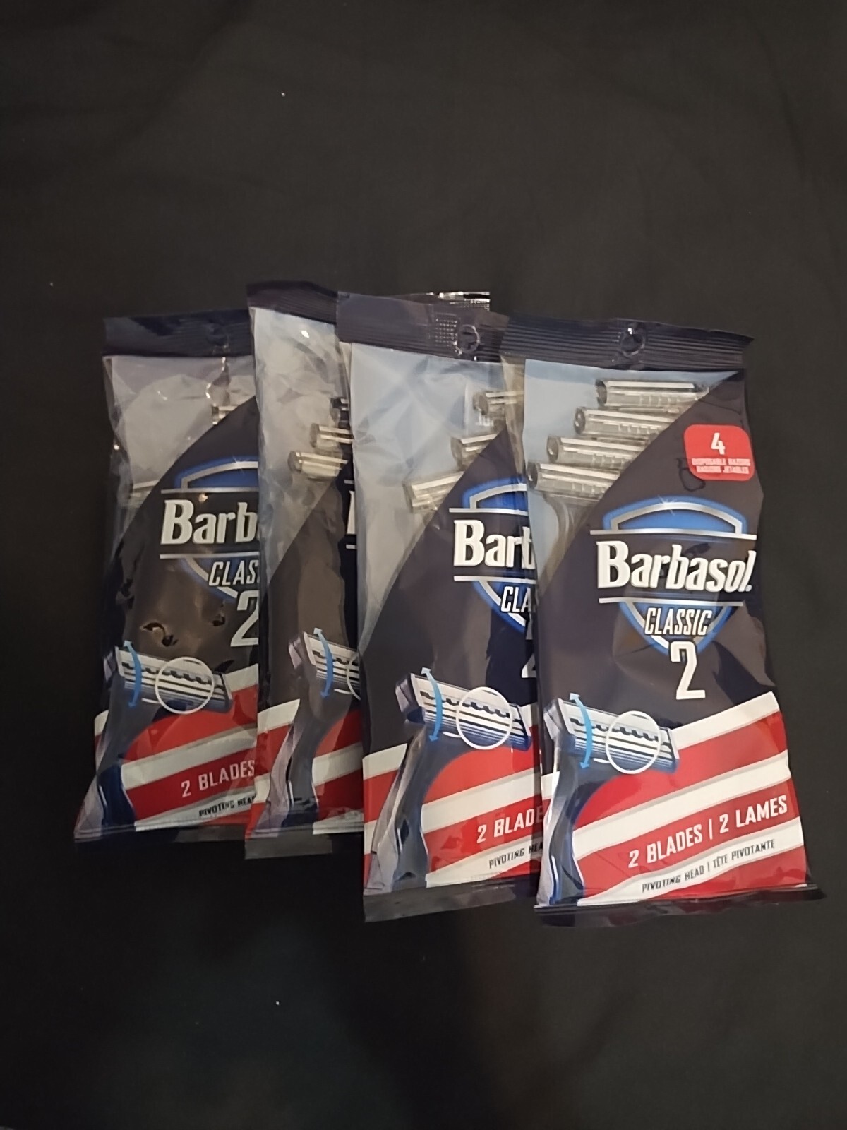 New Barbasol Classic 2 blades, 4 in packs Of 4 In total 16 Razors | eBay