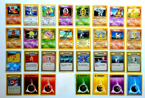 31 Vintage 1999 Unlimited BASE Set Pokémon Cards Lot WOTC | All are NM ...