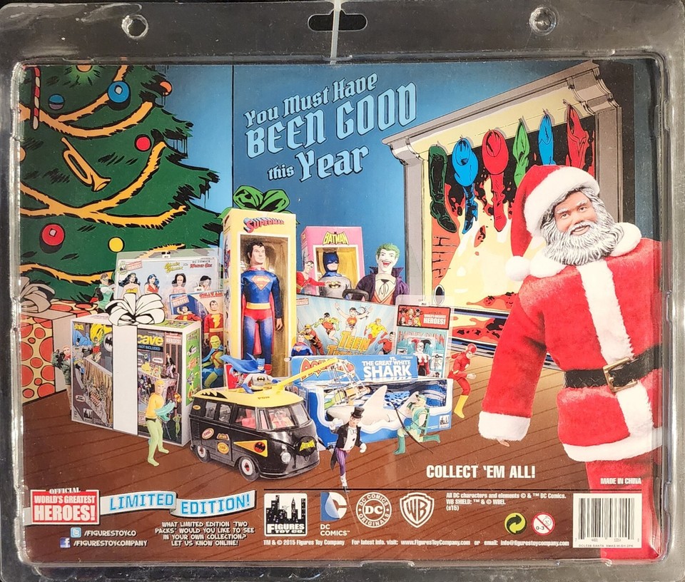 SUPERMAN SANTA CHRISTMAS FIGURES TOY COMPANY SERIES FTC ACTION FIGURE ...