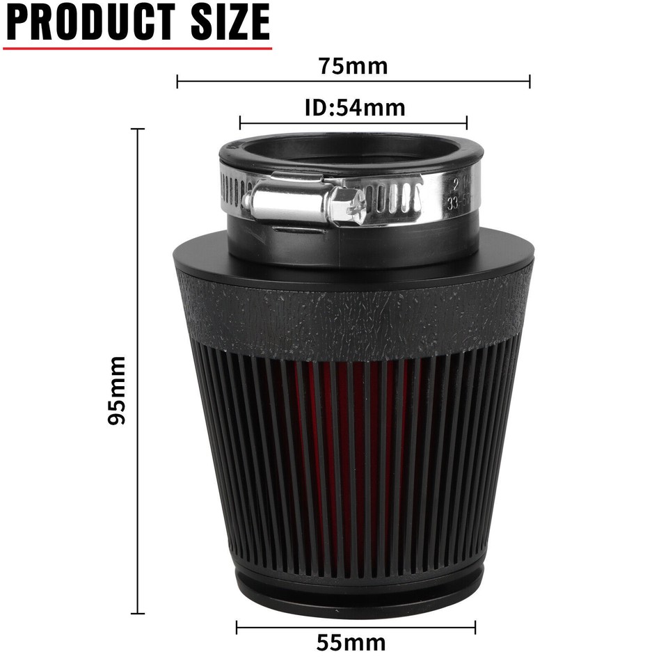 NIBBI 54mm Air Filter Pod For Honda CB/CM400/450 CX/GL500/650 CB650/750 ...
