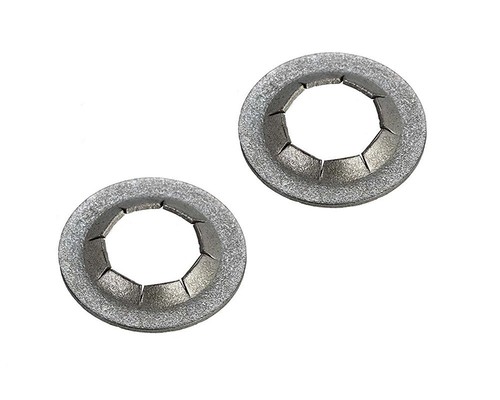 2 pc, Push On Pal Nut 5/16 inch Zinc Plated Wheel Shaft Retainers Axle ...