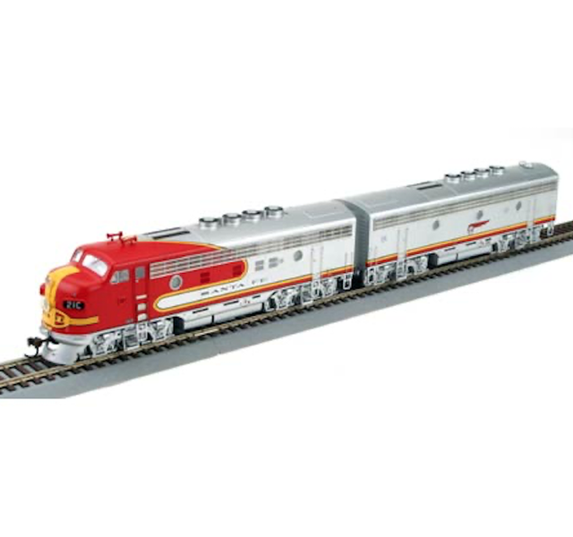 HO Scale Athearn Genesis G2607 ATSF Santa FE F3 A/b Diesel Set DCC ...