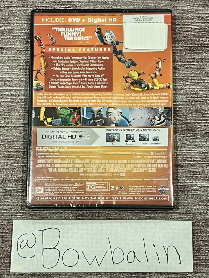 Robots ( DVD + Digital Widescreen , 2005 ) Region 1 - Brand New ...