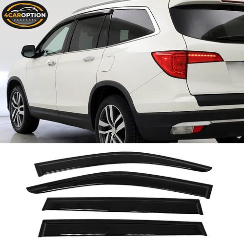 2016-2022 Honda Pilot Window Visors Rain Sun Guard Vent Deflector 4pc ...