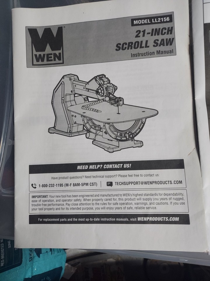wen 21" scroll saw table router bits blades patterns | eBay