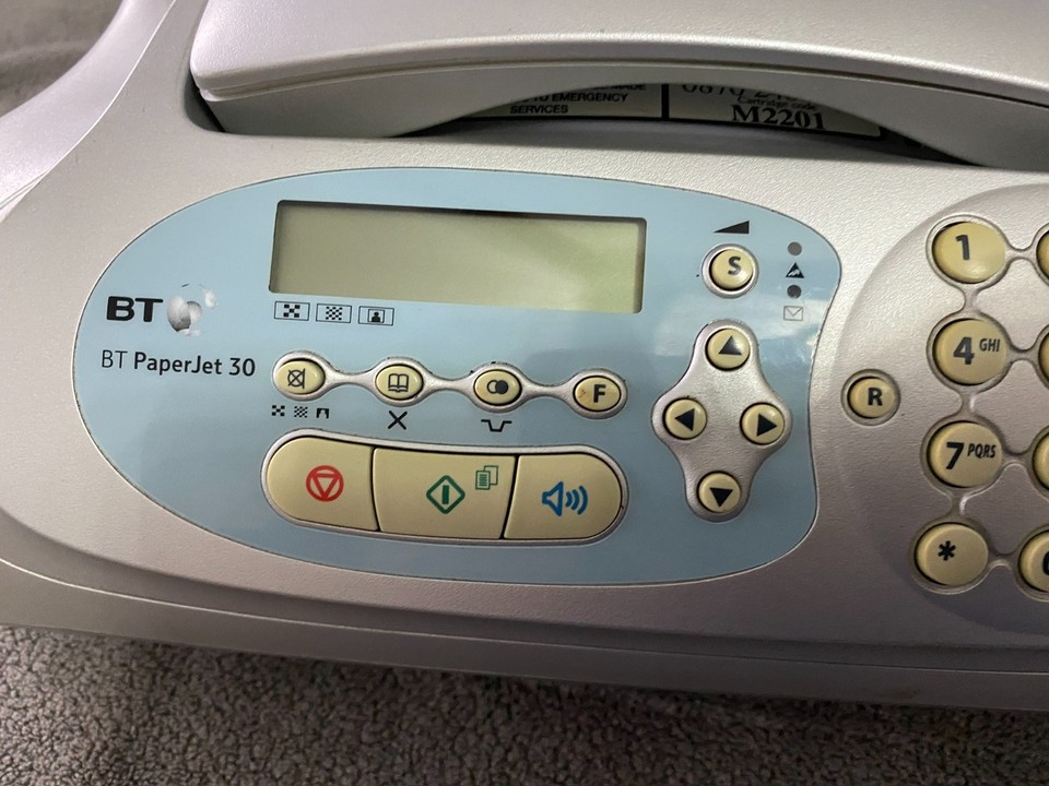 BT Paperjet 60 Fax Facsimile/ Answering Machine Plain paper copier Home ...