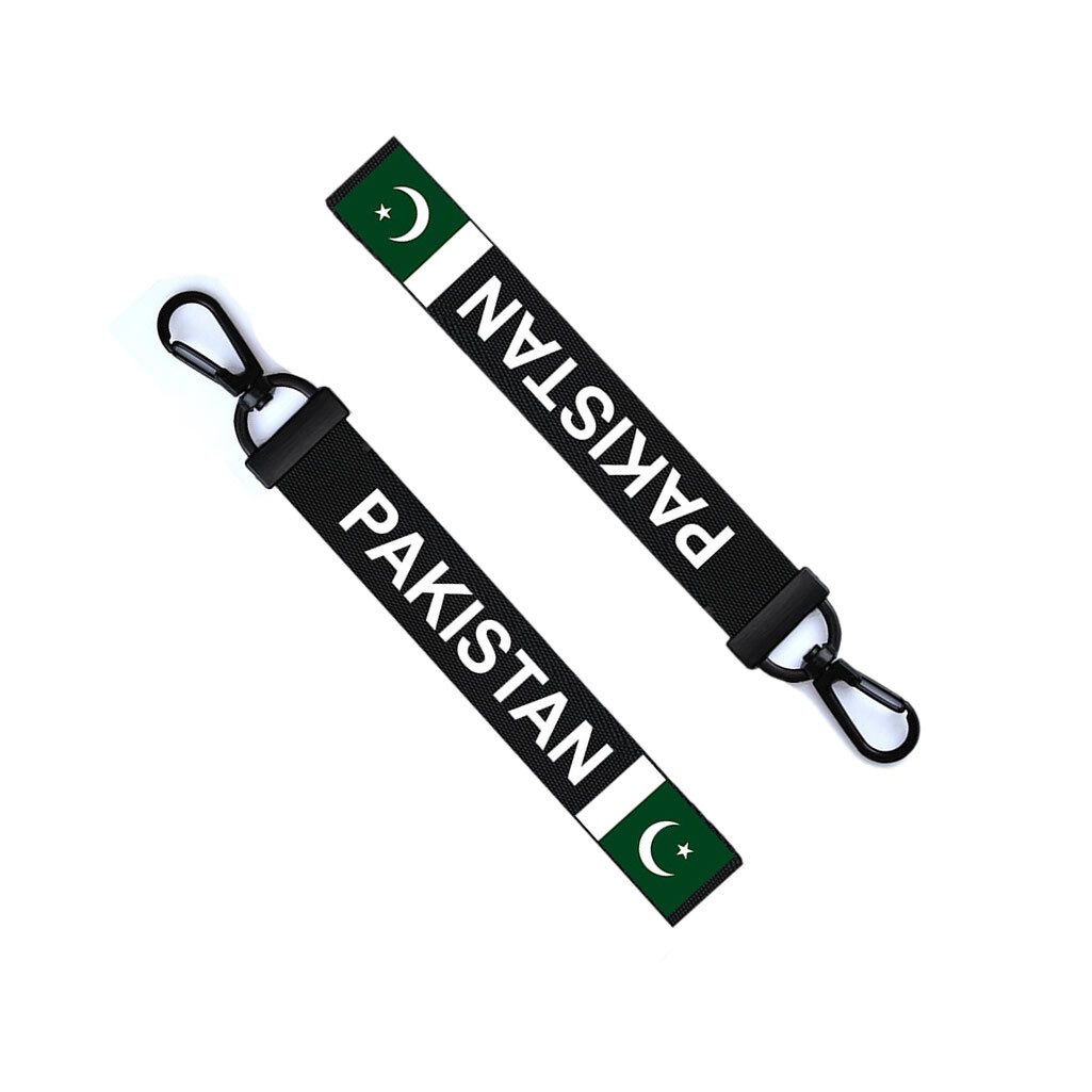Pakistan Key Chain Keyring Luggage Tag Zipper Pull Bag Pakistani Flag ...