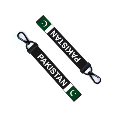 Pakistan Key Chain Keyring Luggage Tag Zipper Pull Bag Pakistani Flag ...