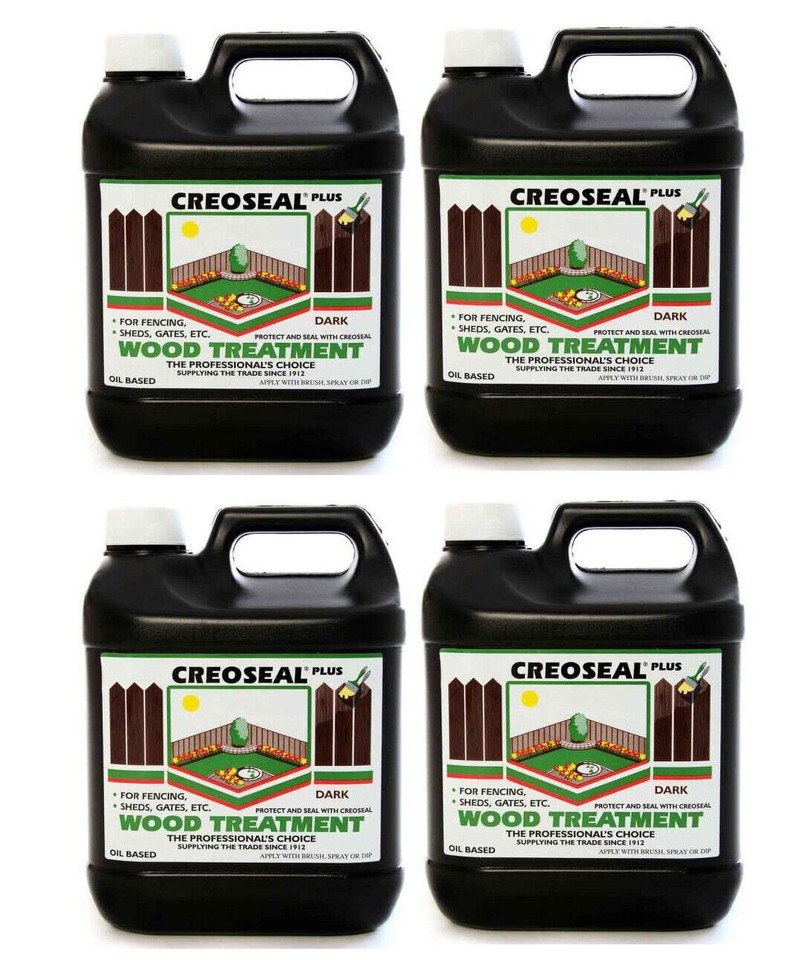 Dark Brown Creosote Alternative Creoseal Plus Oil Based Timber Wood ...