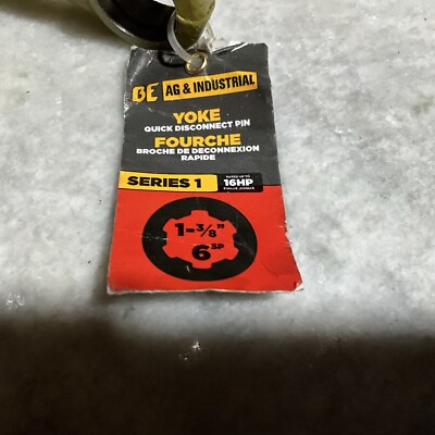 PTO Replacement Yoke Series 1 1-3/8" 6 Spline Quick Disconnect Pin | eBay