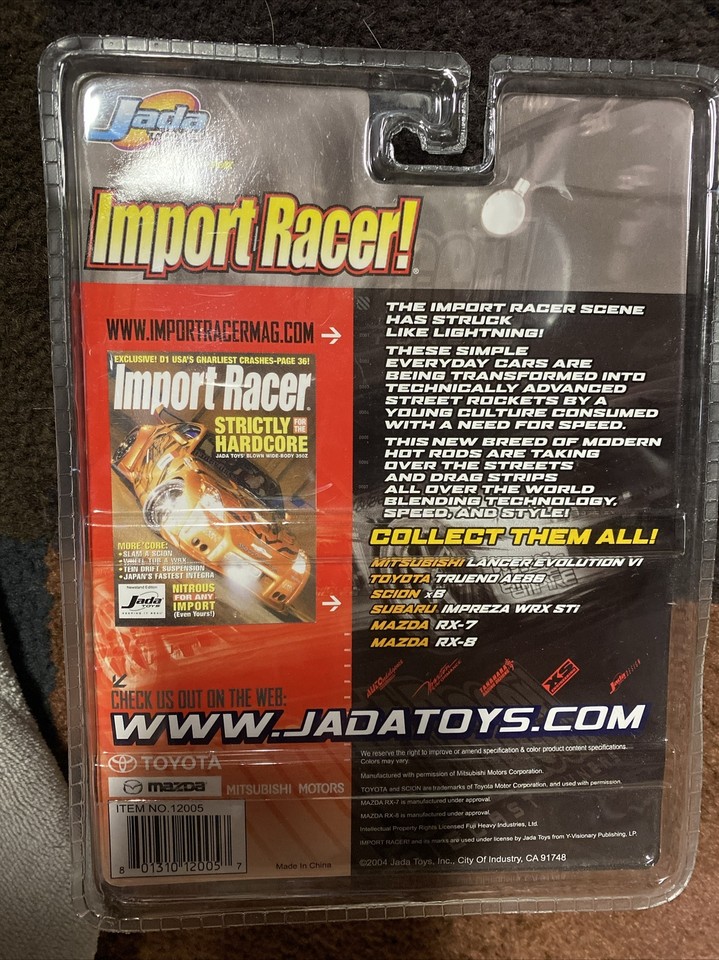 Jada Import Racer NEW Die Cast TOYOTA TRUENO AE86 #046 UNOPENED | eBay