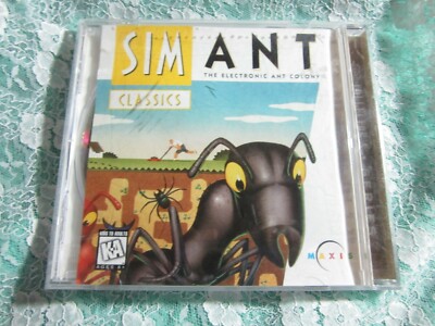 1996 SIM Ant PC CD Rom Computer Game, Windows Mac Maxis Collectors ...