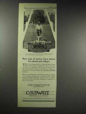 1929 Coldwell L-Twin Motor Lawn Mower Ad | eBay