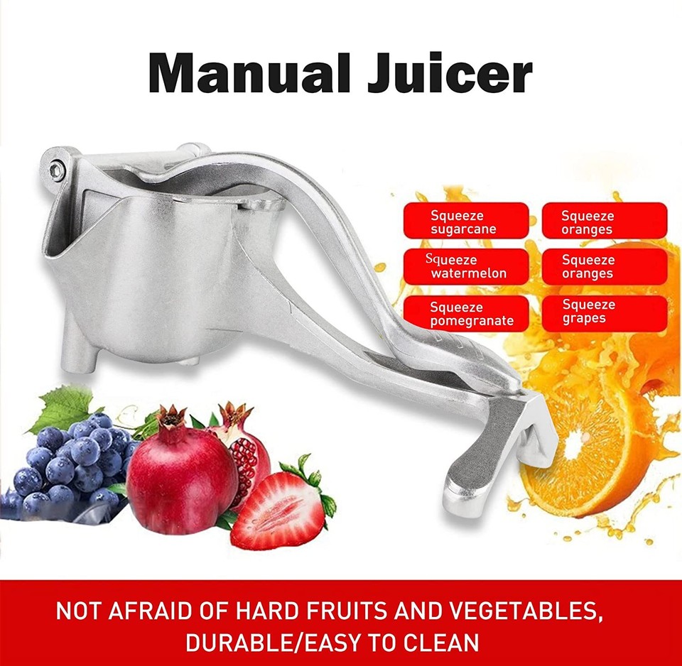Manual Juicer Fruit Juice Squeezer Heavy Duty Citrus Extractor Tool US ...