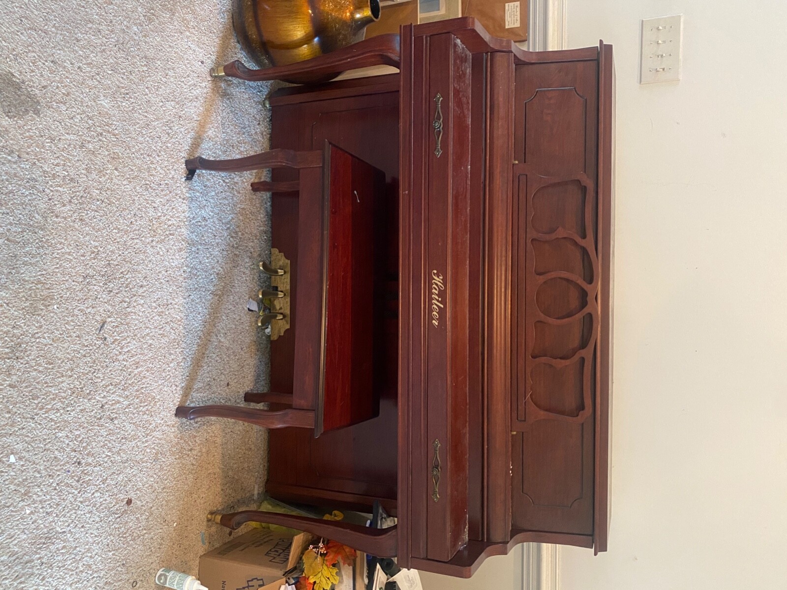 Upright Cable piano and bench | eBay