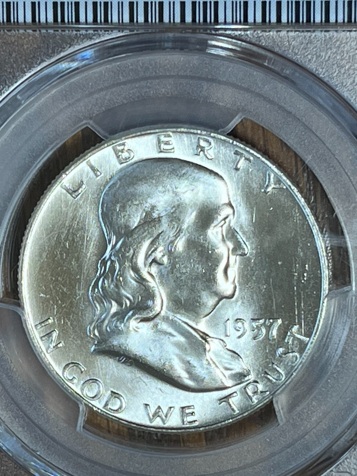 1957-D/D PCGS MS65FBL Full Bell Lines Franklin Half Dol, RPM FS-501 ...