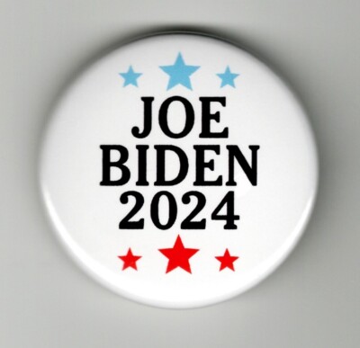 JOE BIDEN For President 2024 button campaign election 1-1/2" pin ...