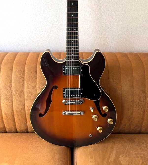 YAMAHA SA-1200S Super Axe 1980 Sunburst Semi-Acoustic Electric Guitar ...