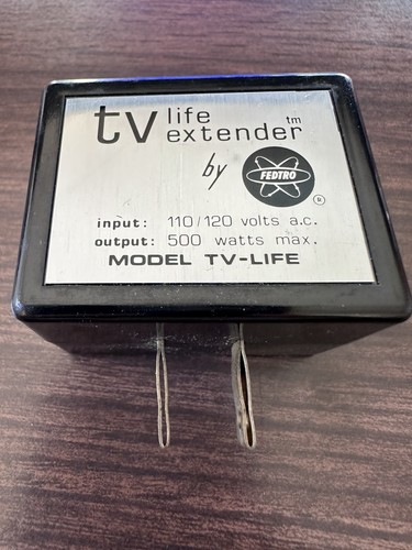 Vintage TV Life Extender Wall Plug by Fedtro 110/120 volts ac input | eBay