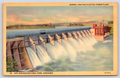 Arkansas Hot Springs National Park Remmel Dam Vintage Postcard | eBay