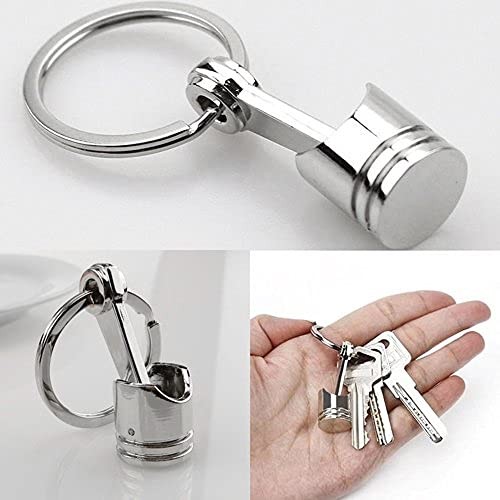 MauSong Creative Auto Parts, Mini Engine Piston Model Keychain, Small ...