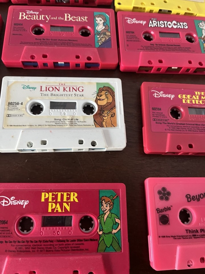 Vtg Walt Disney Storyteller 14Cassette Tapes Mixed Lot Barbie & Disney ...