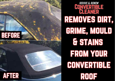 POWERFUL Convertible Roof Cleaner Soft Top Fabric Stain Remover Mould ...