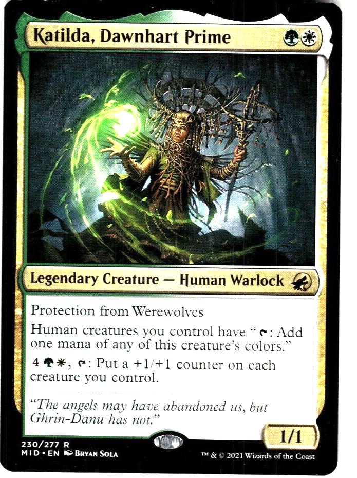 MTG Midnight Hunt Katilda, Dawnhart Prime MID 230/277 R NM/MT | eBay