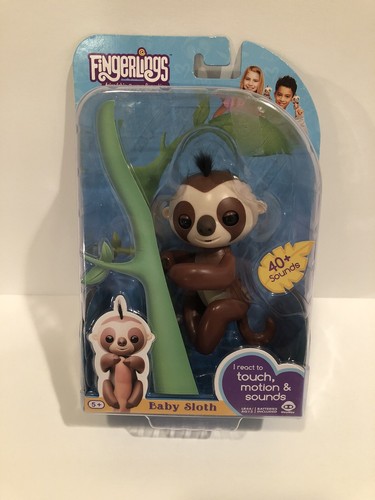 Fingerlings Baby Sloth Kingsley Toy Kellytoy New In Box Brown | eBay