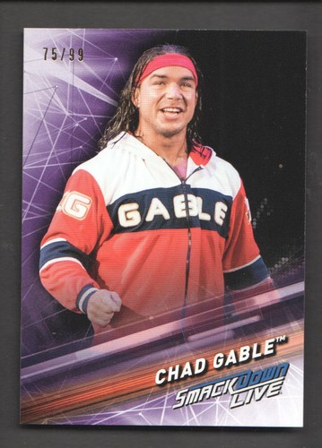 2019 Topps WWE SmackDown Live Wrestling Purple #16 Chad Gable /99 | eBay