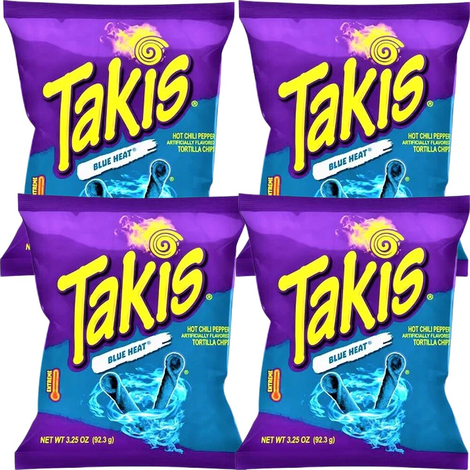 Takis Blue heat Hot Chili Pepper Tortilla Chips 92g | eBay