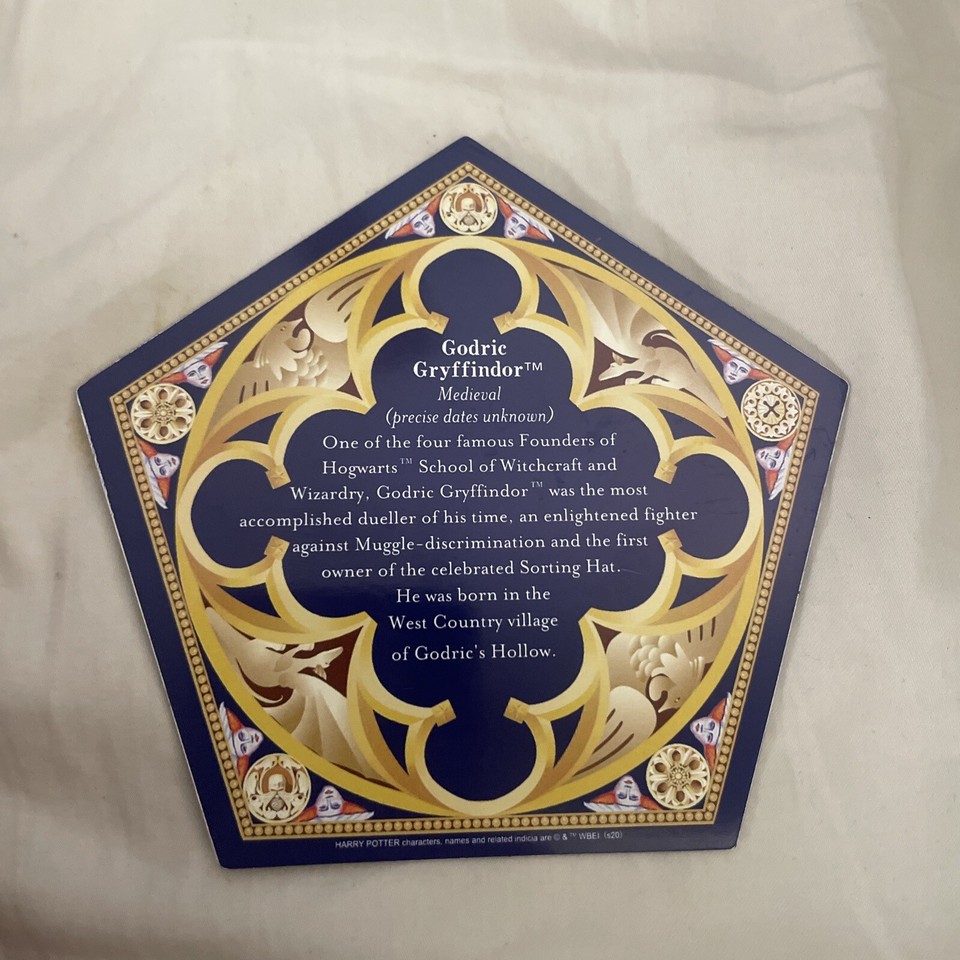 Godric Gryffindor Harry Potter Chocolate Frog Wizard Card UNIVERSAL ...